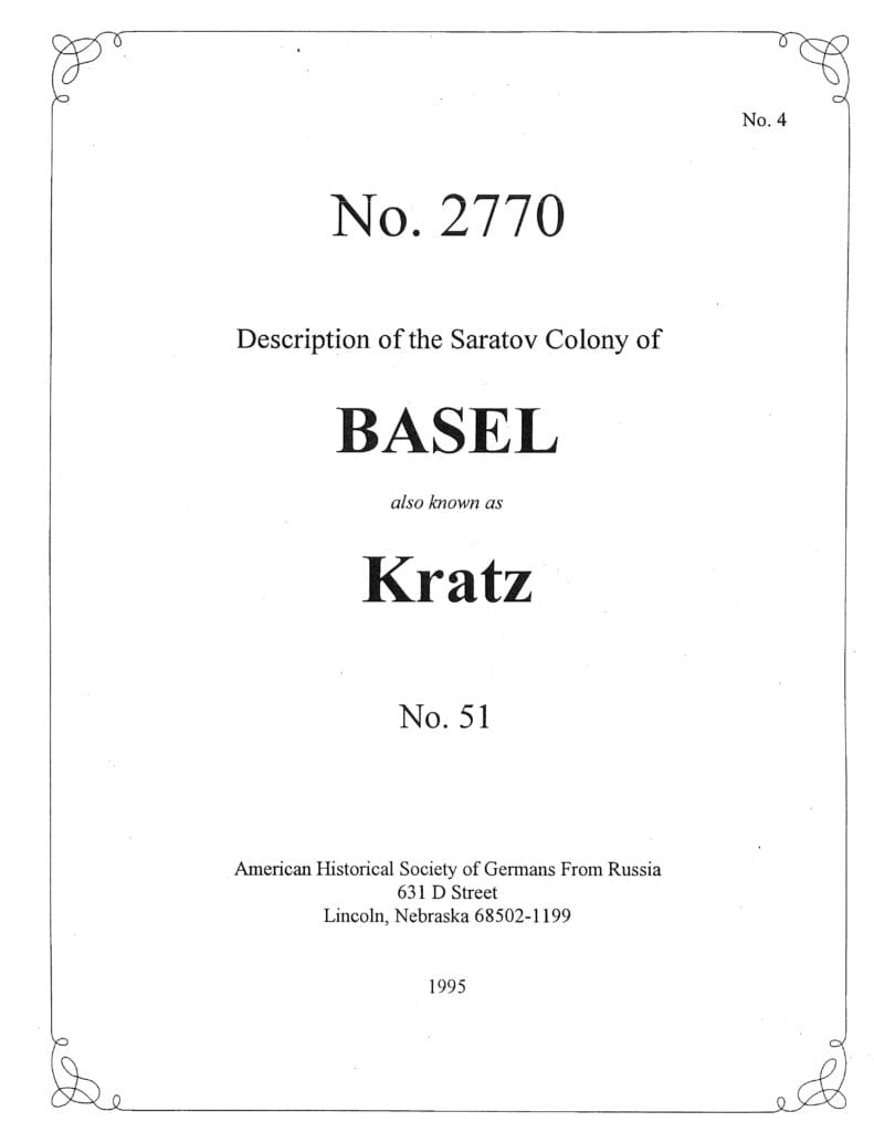 Census Lists Products - American Historical Society of Germans from Russia